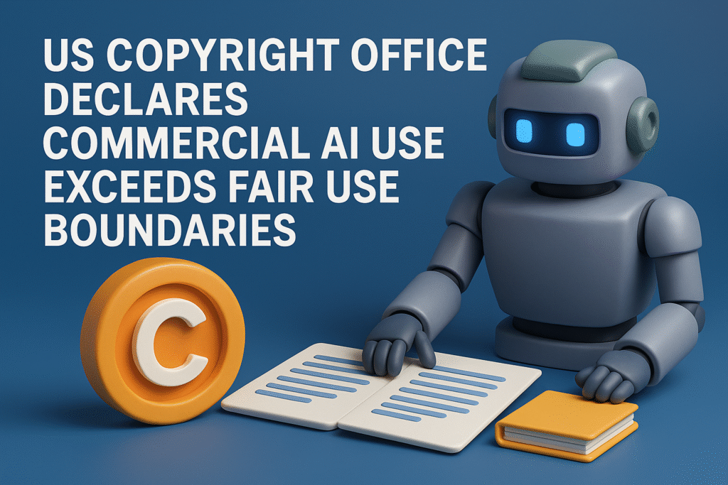US Copyright Office Declares Commercial AI Use Exceeds Fair Use ...